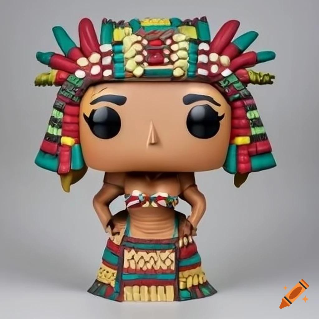 Aztec woman funkopop figure on Craiyon