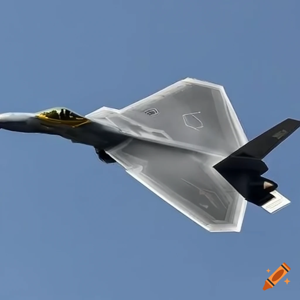 F-22 raptor aircraft on Craiyon