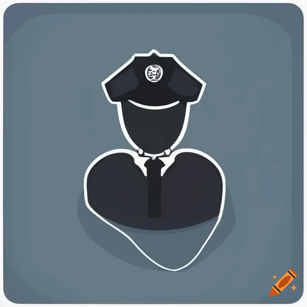 Recruit police icon on Craiyon