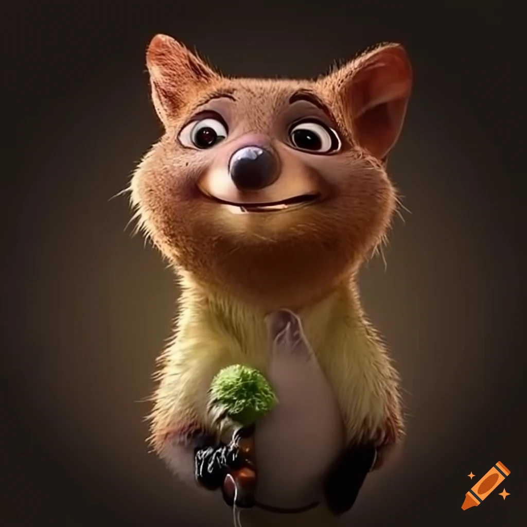 Quokka depicted as a Zootopia character on Craiyon