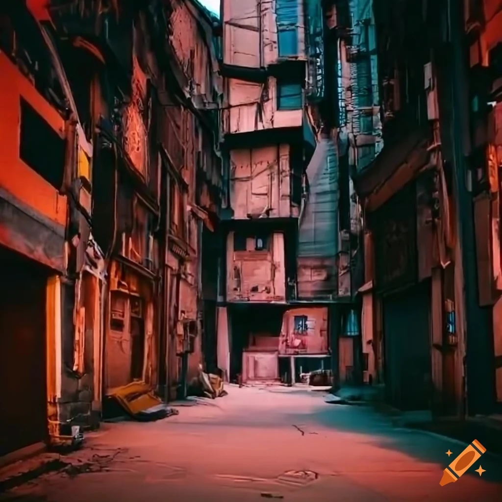 Circular town with tall buildings and walkways inspired by new junk ...