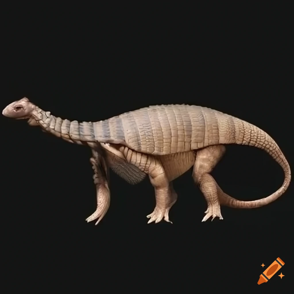 Armadillo-brontosaurus hybrid in full body view on Craiyon