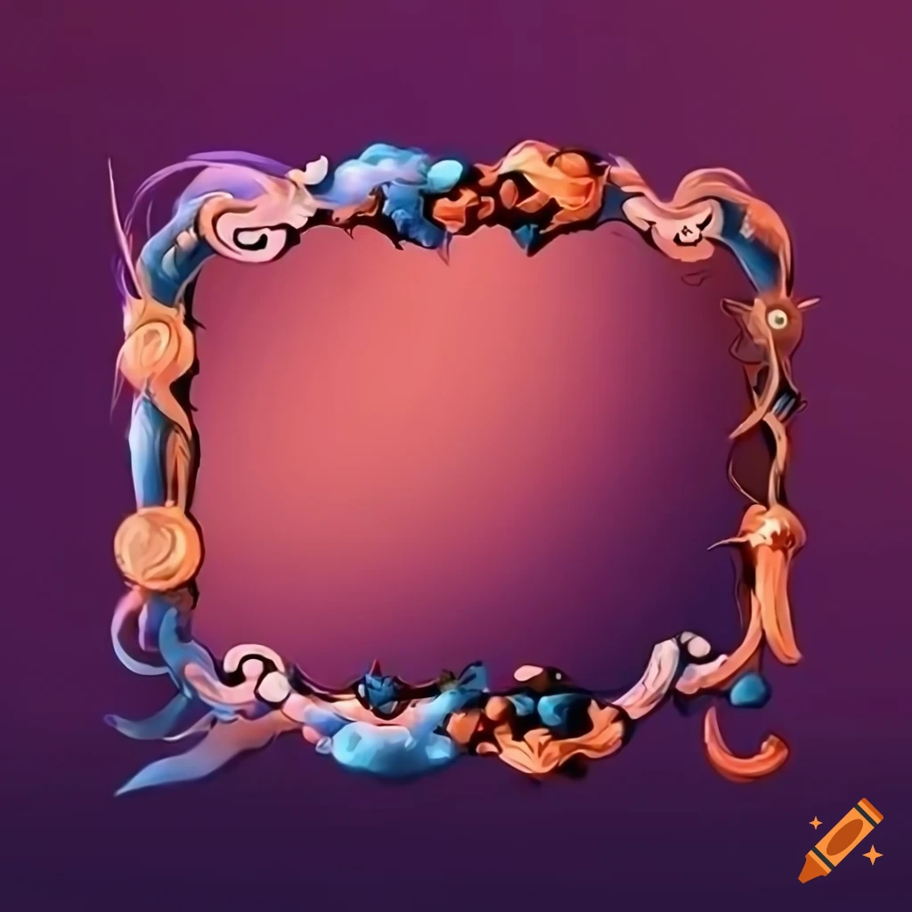 Simple fantasy ui border on Craiyon