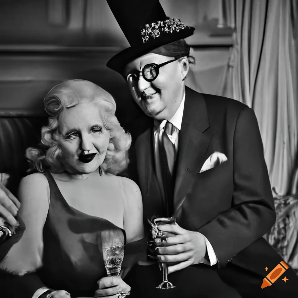 Politicians celebrating New Year's Eve in a 1920s NYC setting on Craiyon