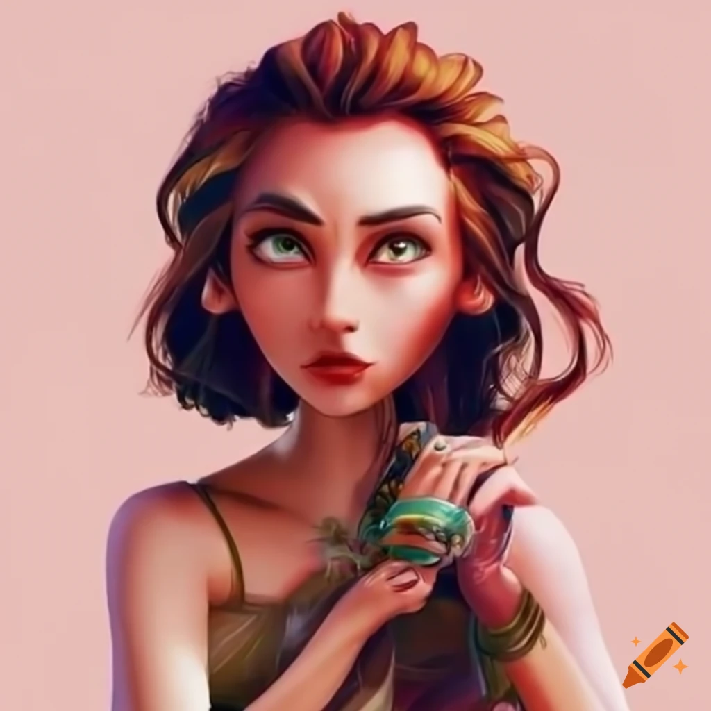 Animated women on Craiyon