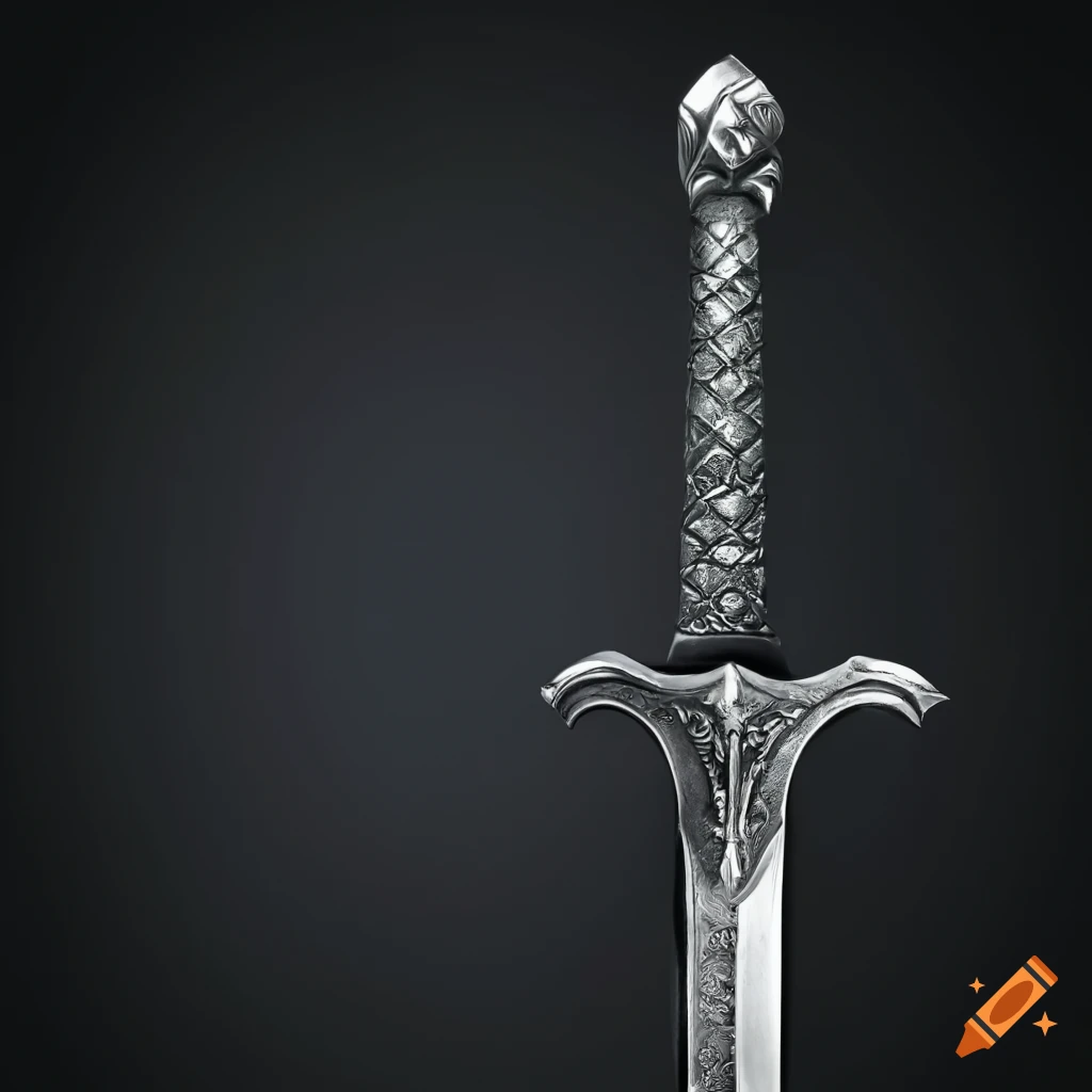 Sword with a black diamond blade on Craiyon