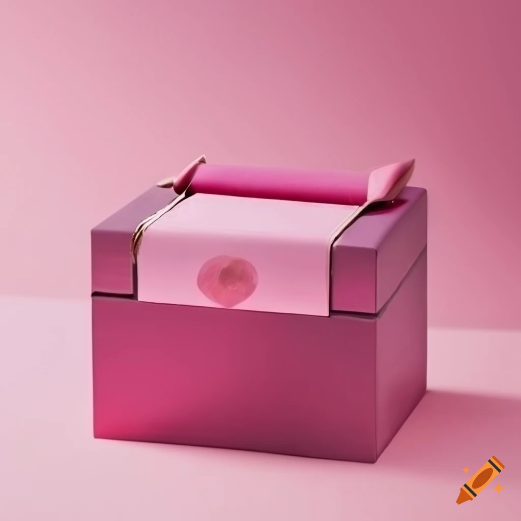 Pink luxury box on Craiyon