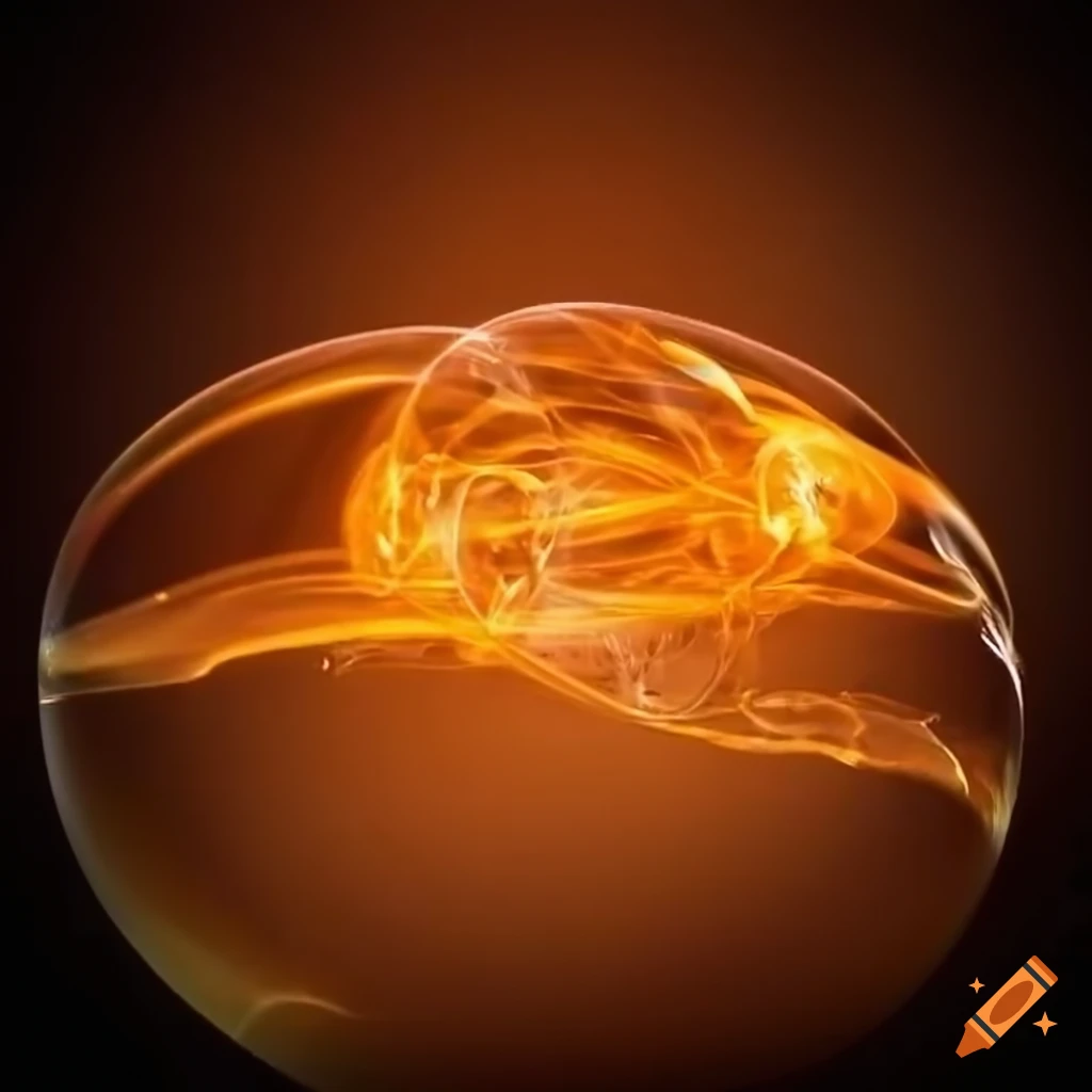 Fire bubble on Craiyon