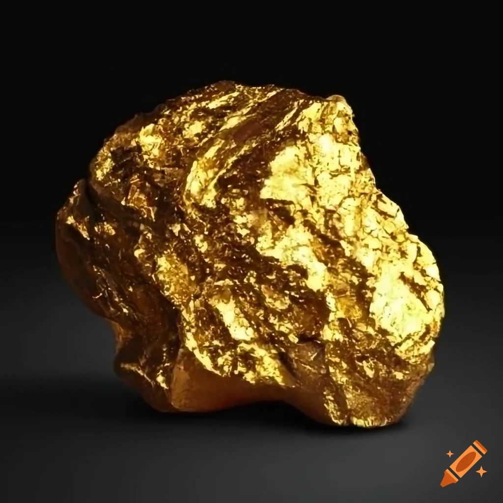 Gold ore on Craiyon