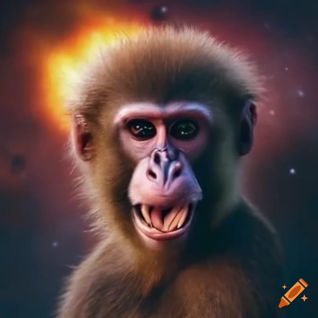 Faça o macaco mais poderoso do universo on Craiyon