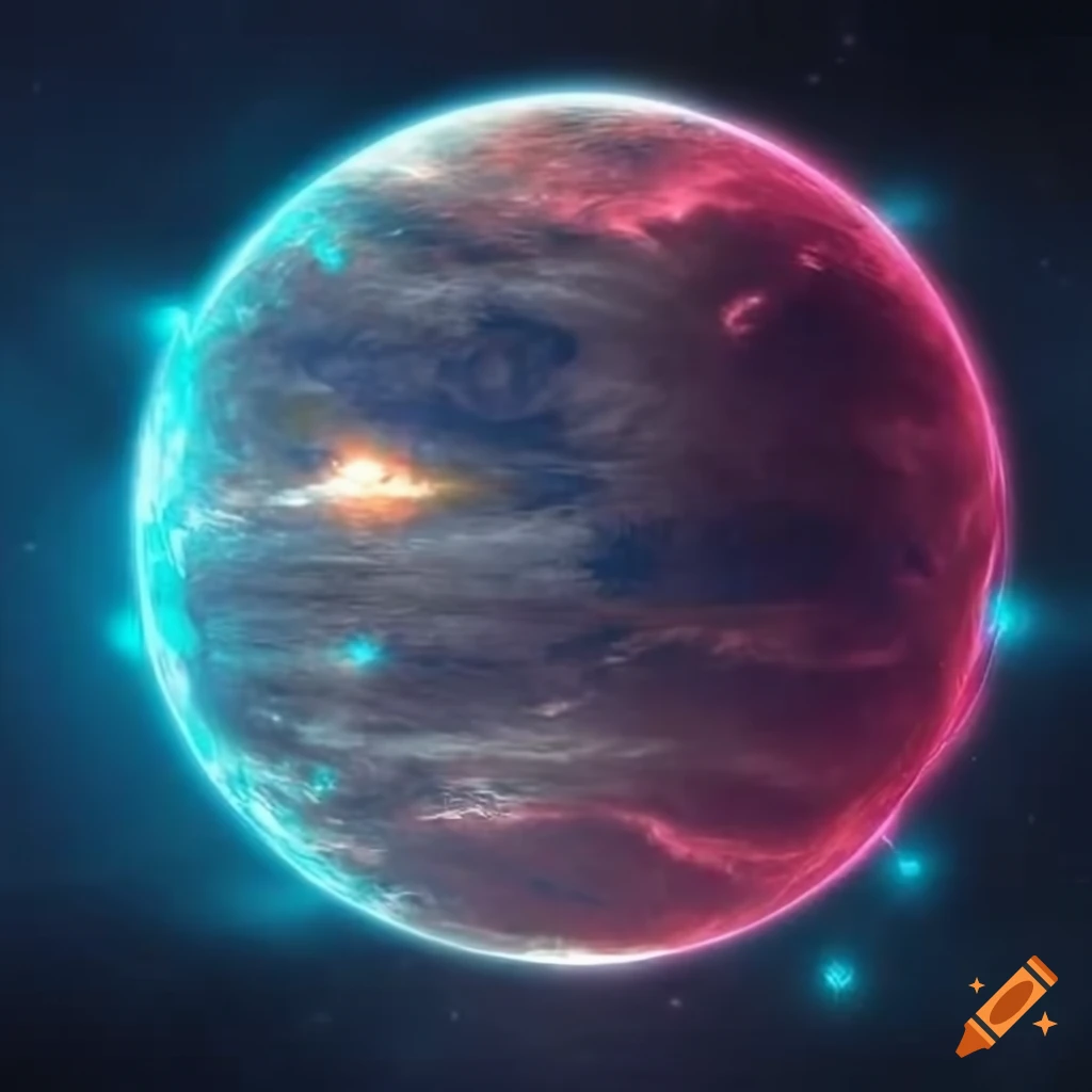Futuristic planet on Craiyon