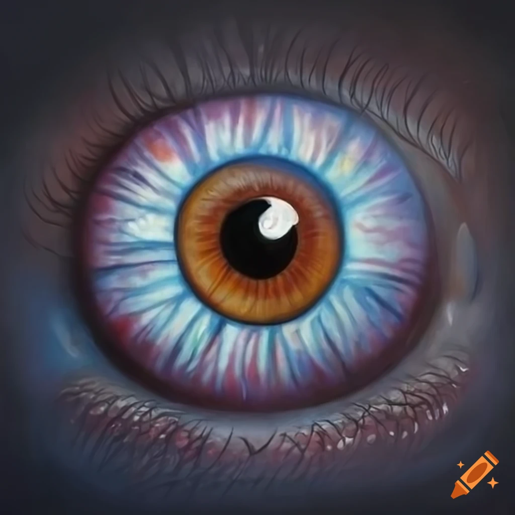 Eyeball paintings on Craiyon
