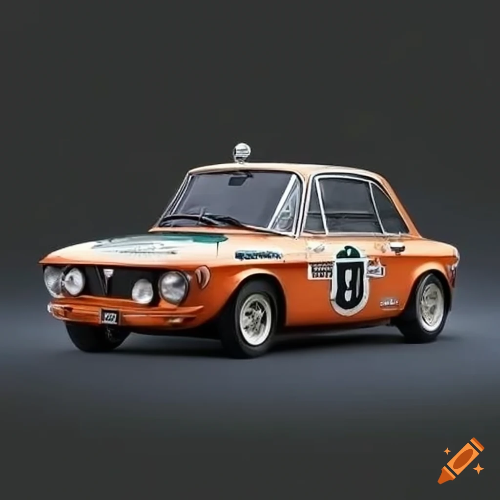 Lancia fulvia rally car at monte carlo on Craiyon