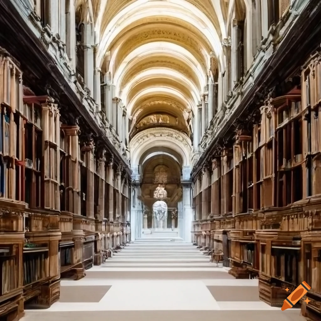 Library main entrance on Craiyon