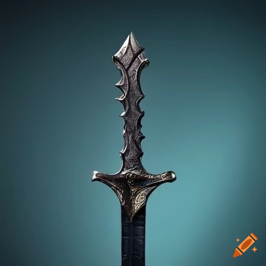 Sword with a black diamond blade on Craiyon