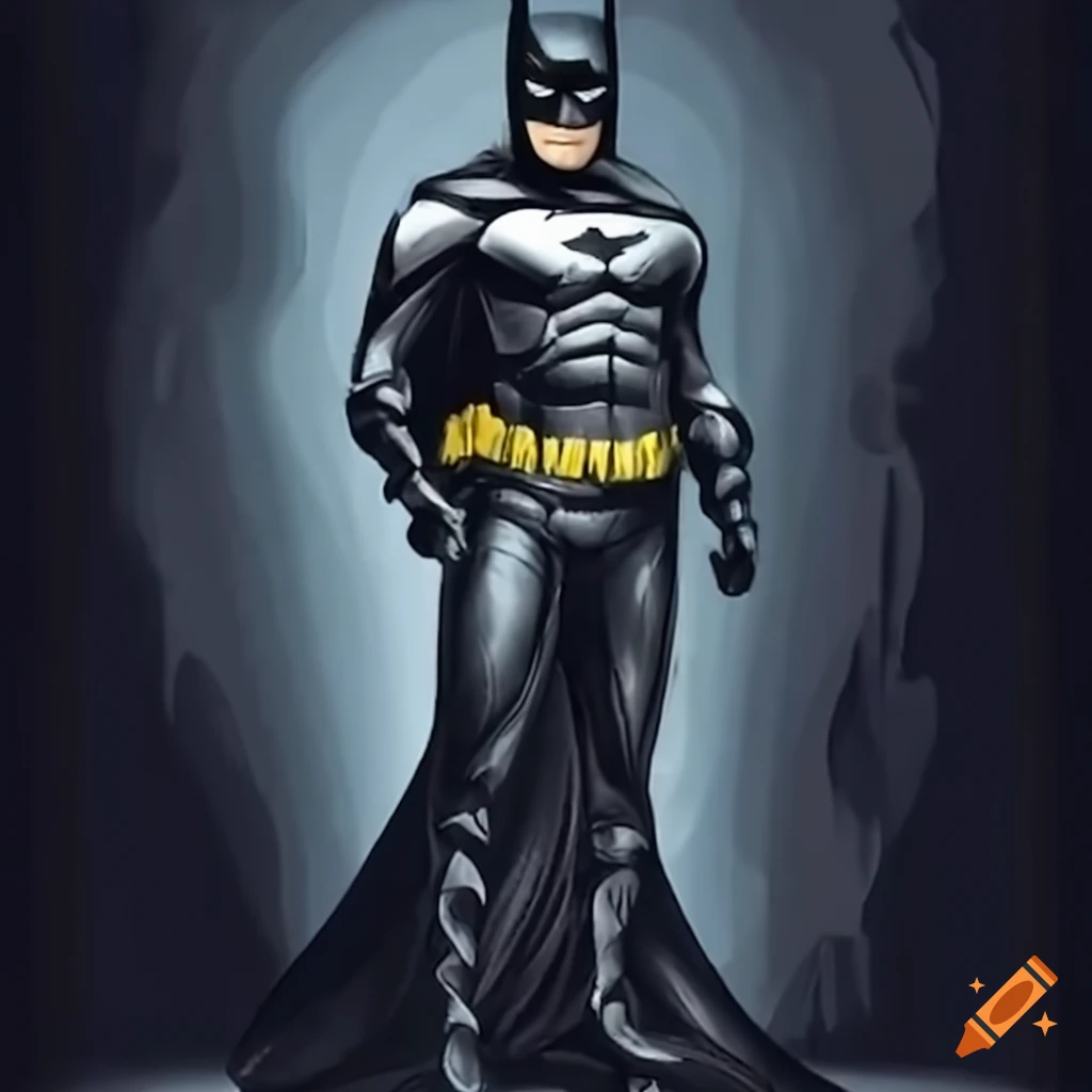 Batman dancing with a comedic expression at a bat-themed fundraiser on ...