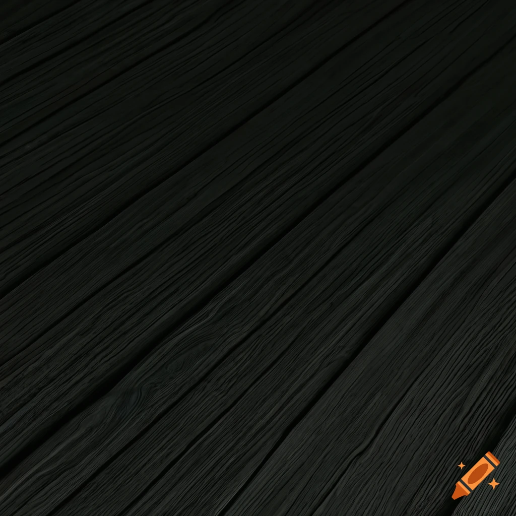 Black wood plank table in high resolution with bright vivid colors on ...