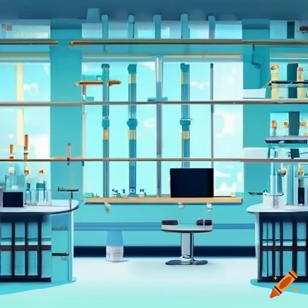Science lab room on Craiyon