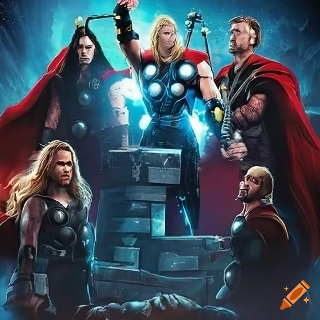 Thor 5 poster on Craiyon
