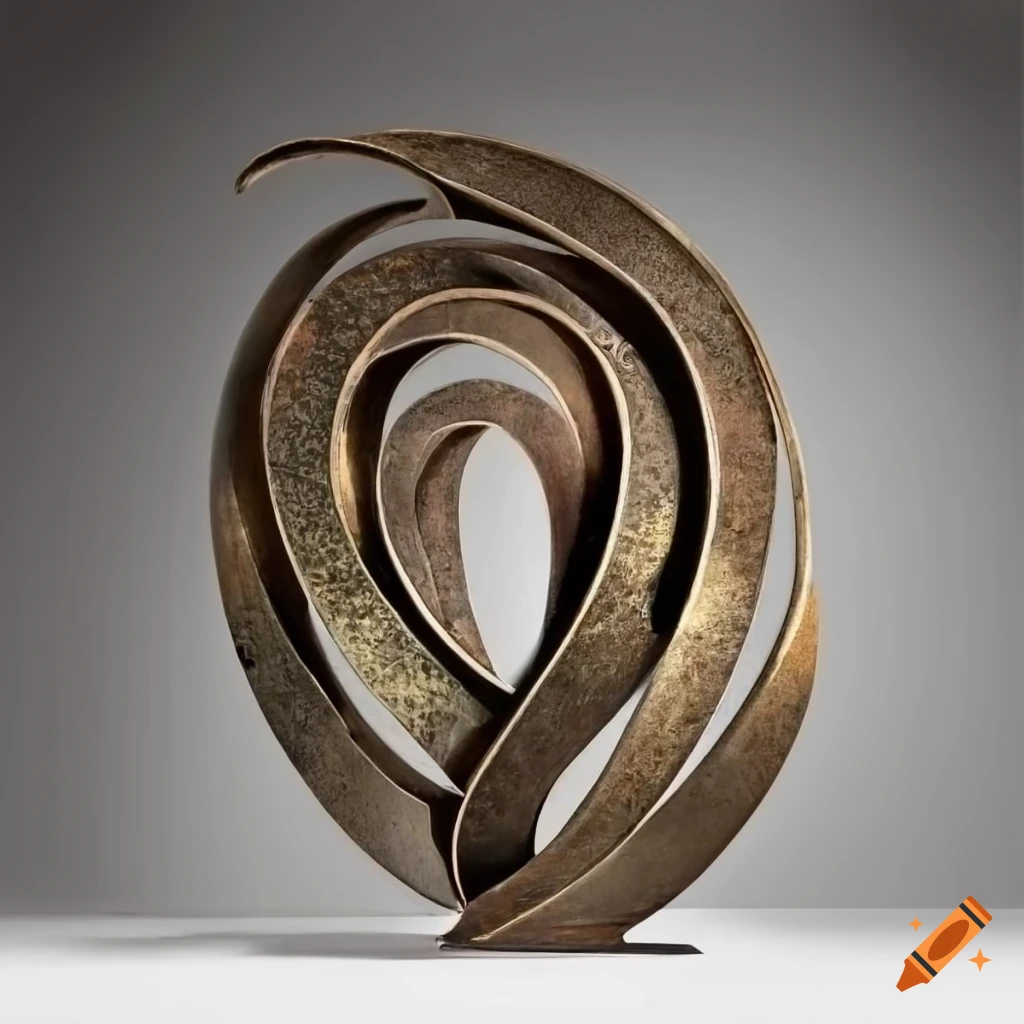 Detailed art deco metal architectural sculpture on museum wall on Craiyon