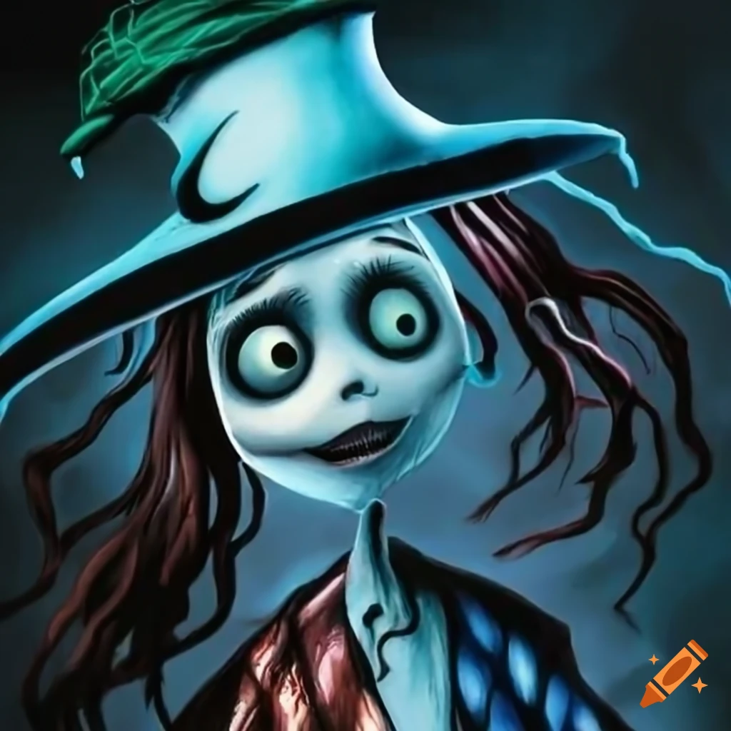 Eccentric wizard in the style of tim burton on Craiyon