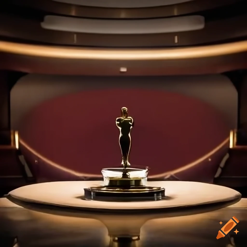 Empty oscars award stage on Craiyon