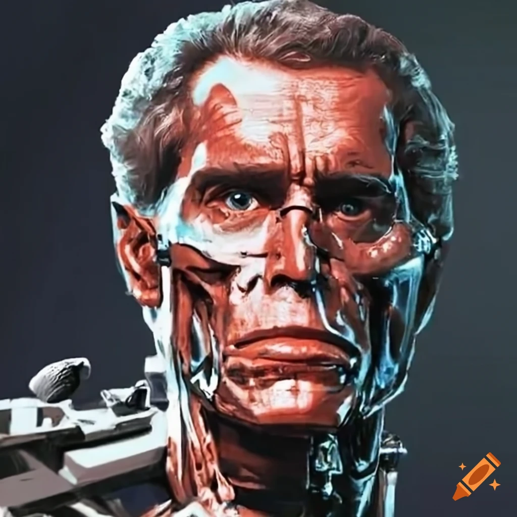 Satirical depiction of george w bush as the terminator on Craiyon