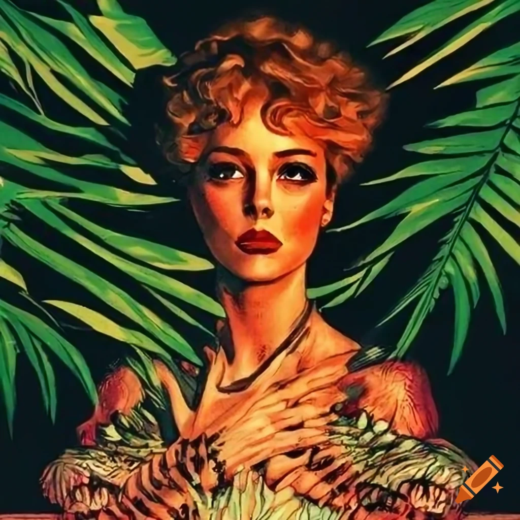 Vivacious tropical lsd noir graphic novel by norman rockwell in high ...