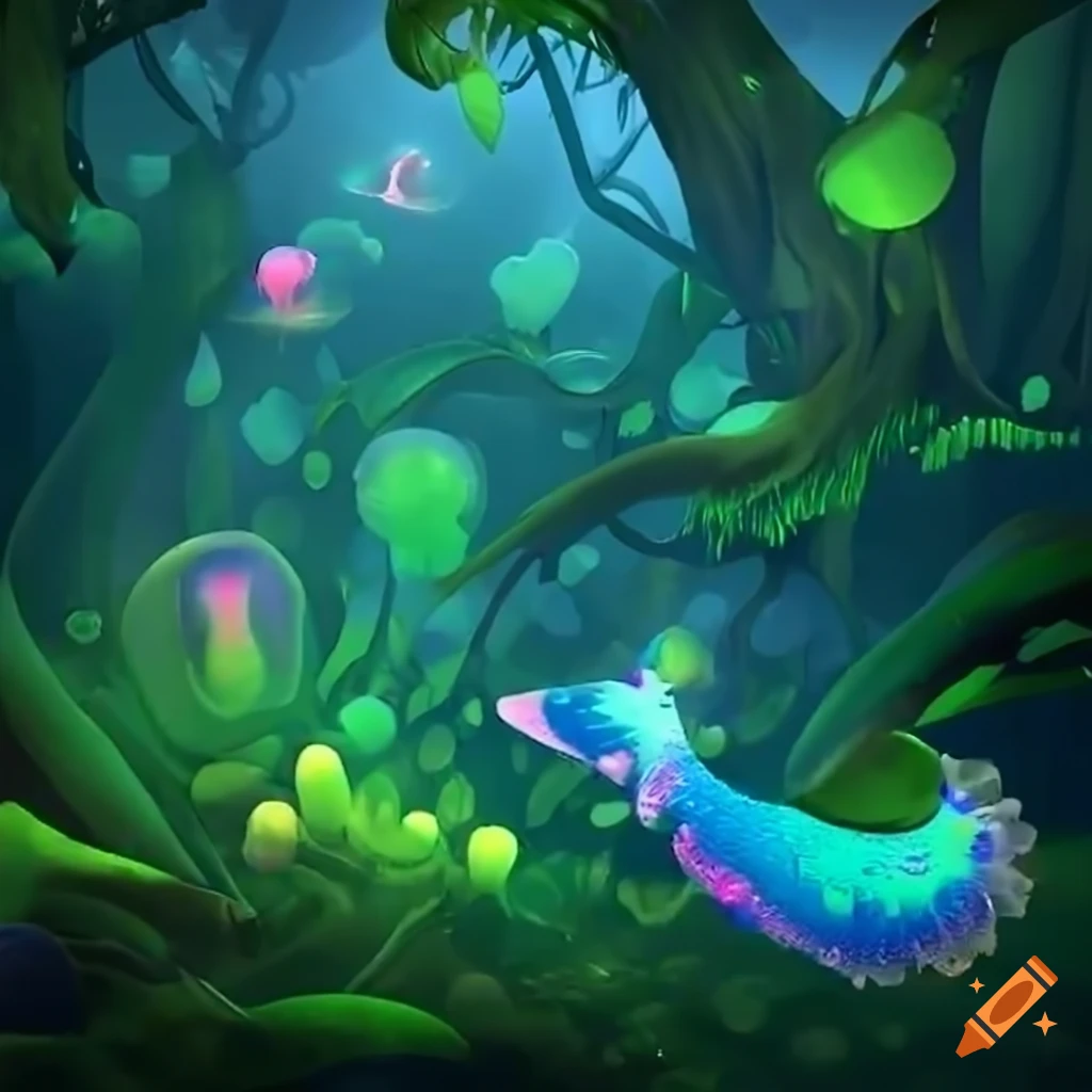 🐾 immerse yourself in a magical forest realm featuring a majestic black ...