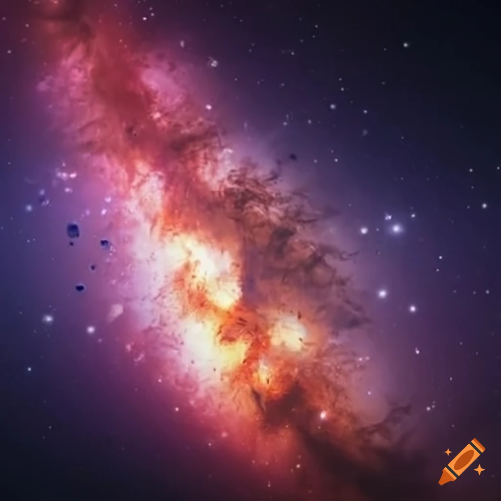 Outer space with stars and galaxies on Craiyon