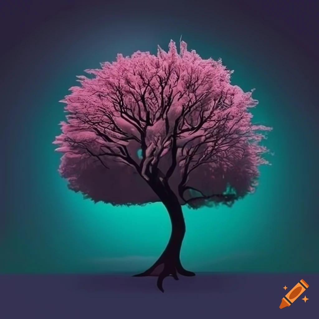 Aesthetic tree design on Craiyon