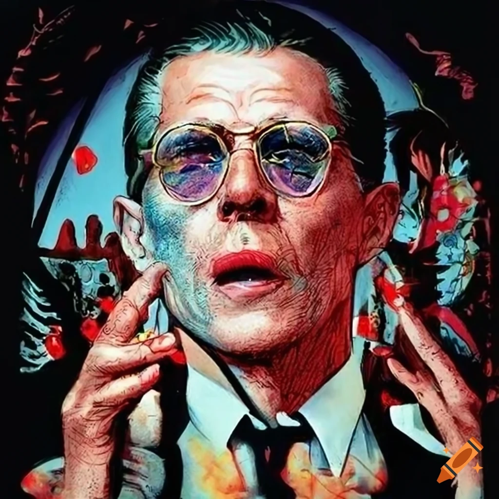 Vivacious Tropical LSD noir graphic novel by Norman Rockwell in high ...