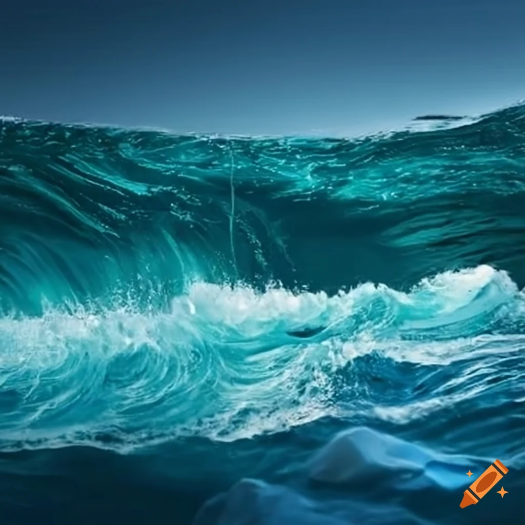 Ocean wave on Craiyon