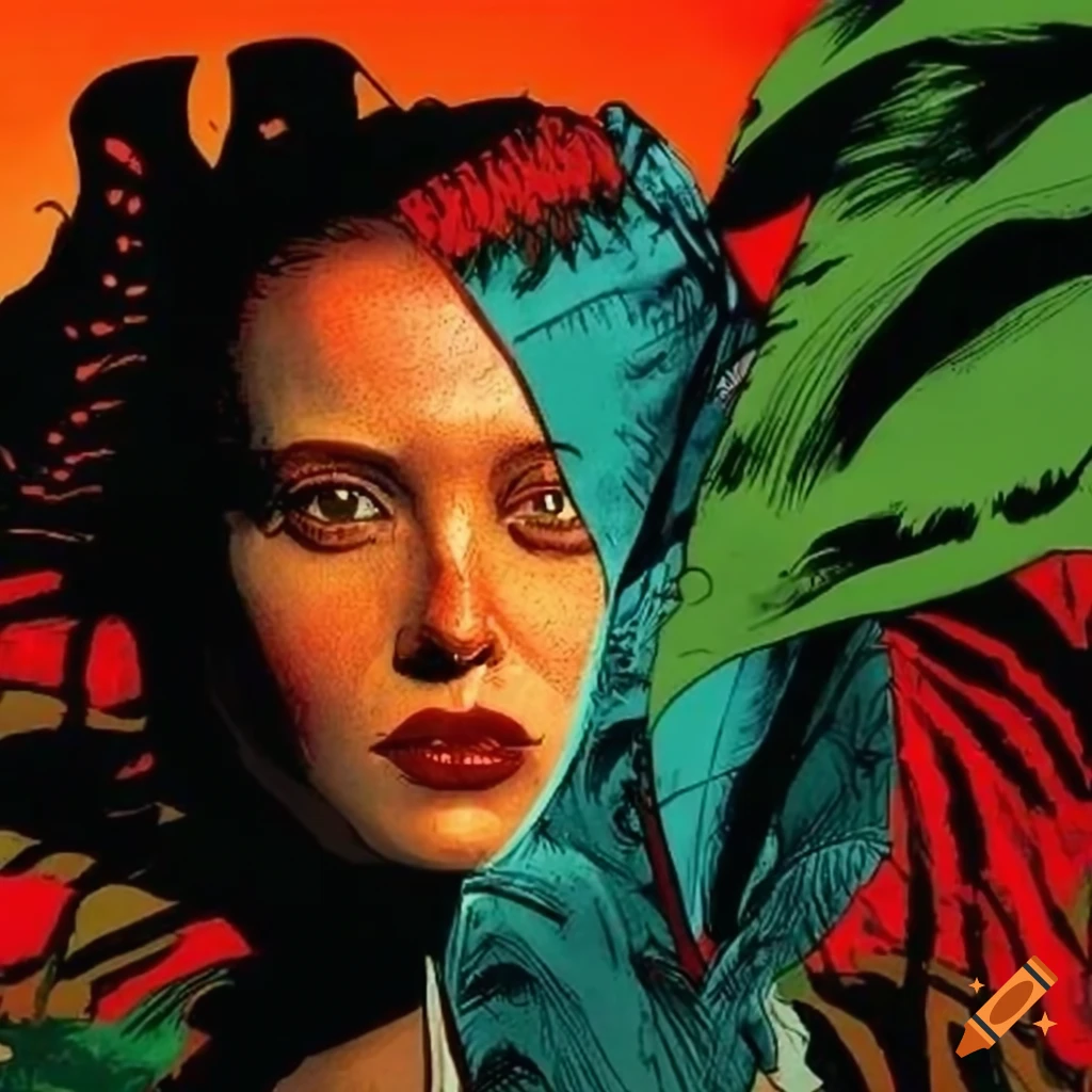 Illustration from vivacious tropical lsd noir graphic novel by norman ...