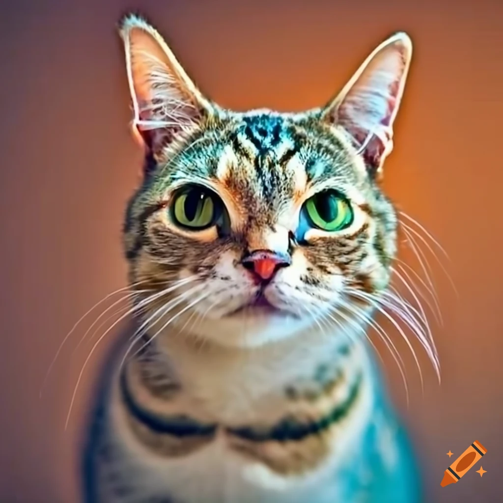 Funny guilty cat in a house on Craiyon