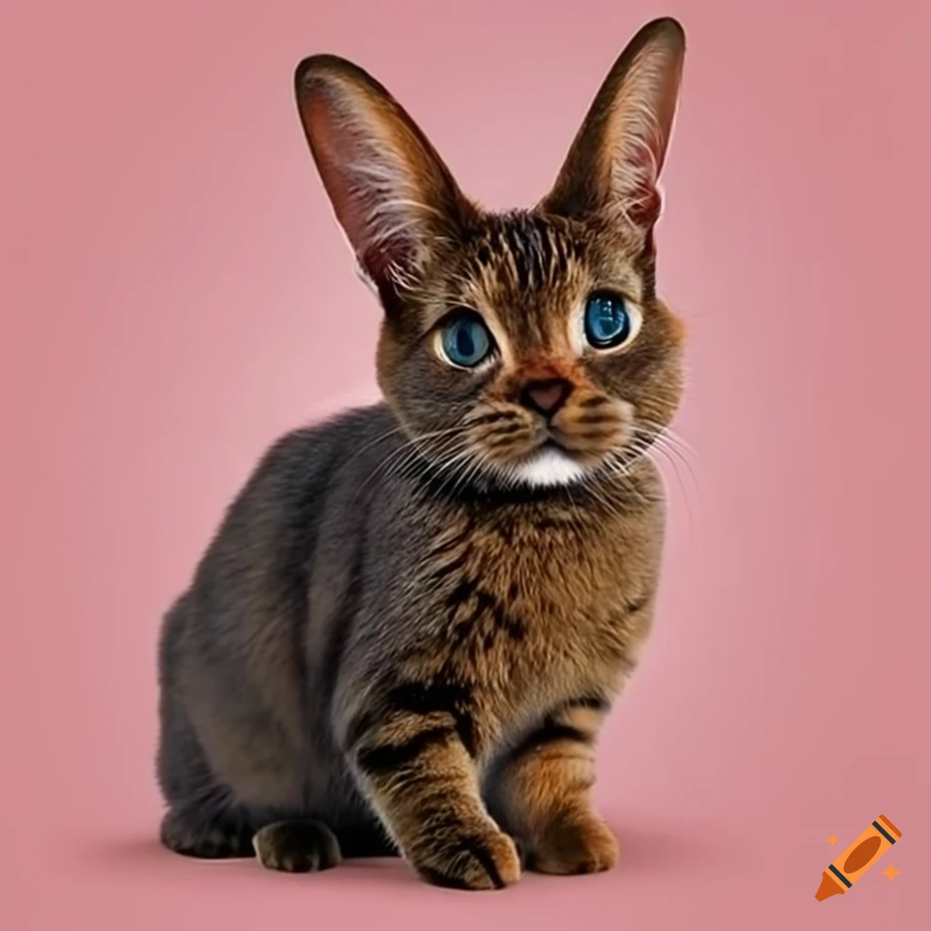 Cat rabbit mix on Craiyon