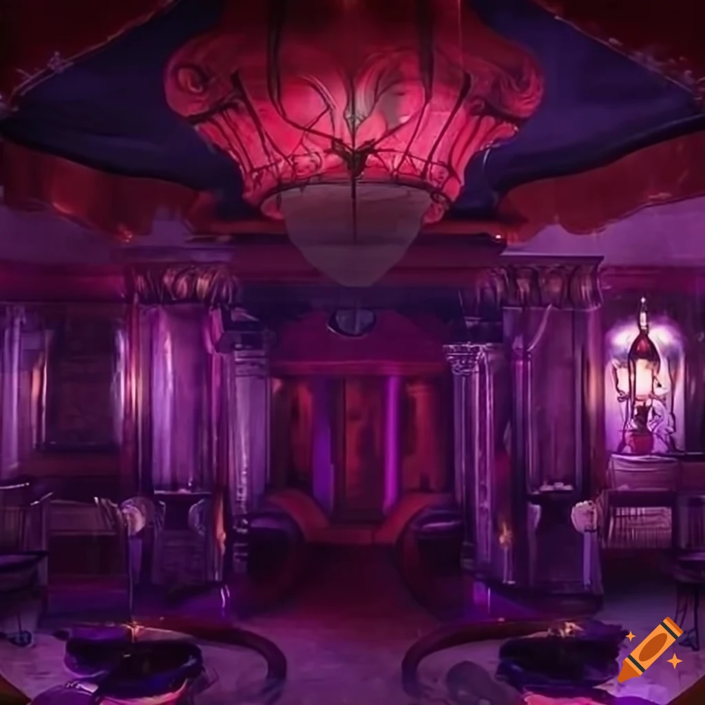 Nightclub with a vampire theme on Craiyon
