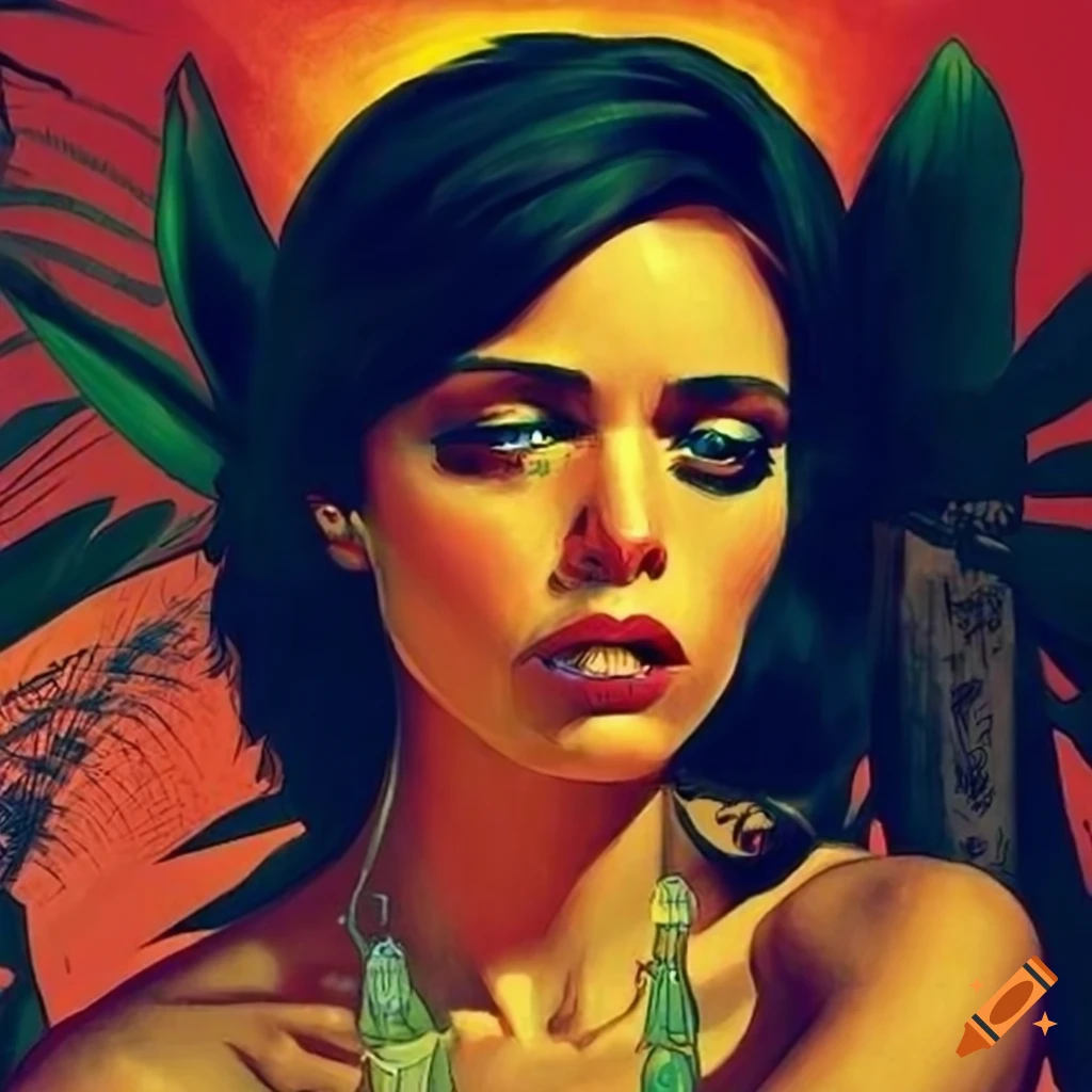 Vivacious Tropical LSD, Lucid noir graphic novel by Norman Rockwell in ...