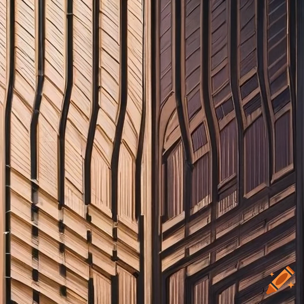 Art deco style screen with chevron pattern on Craiyon