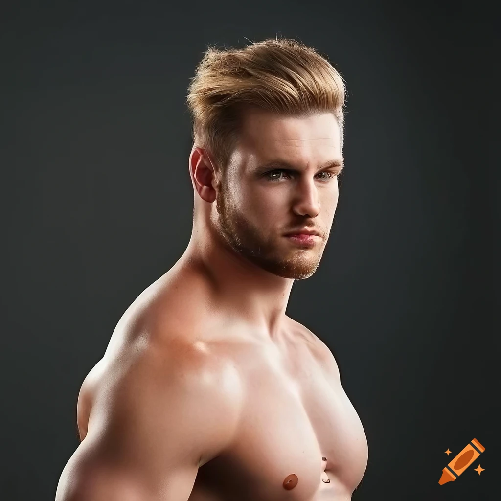 Handsome 25 Year Old Wrestler With Blond Hair And Grey Eyes On Craiyon