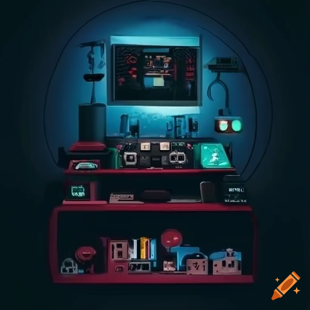 Collage of video game systems on Craiyon