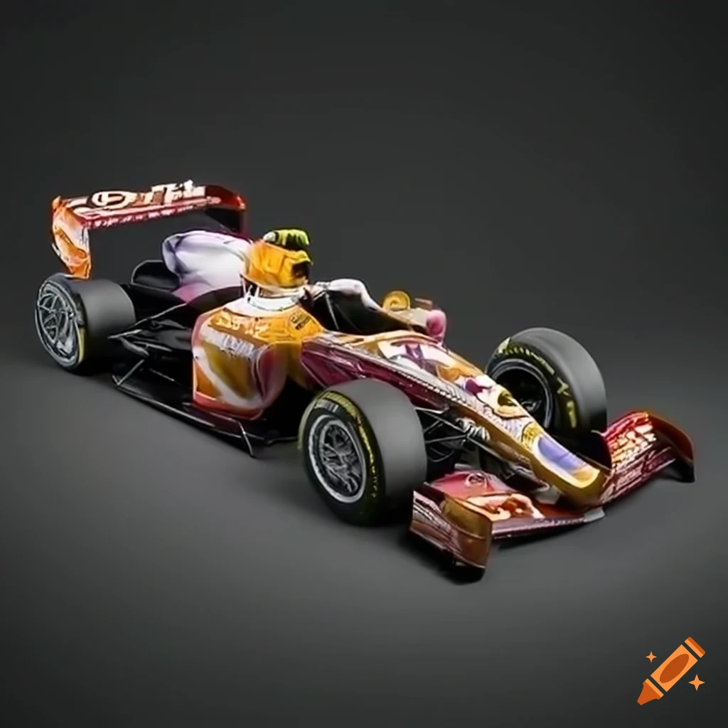 Viking themed formula 1 car on Craiyon