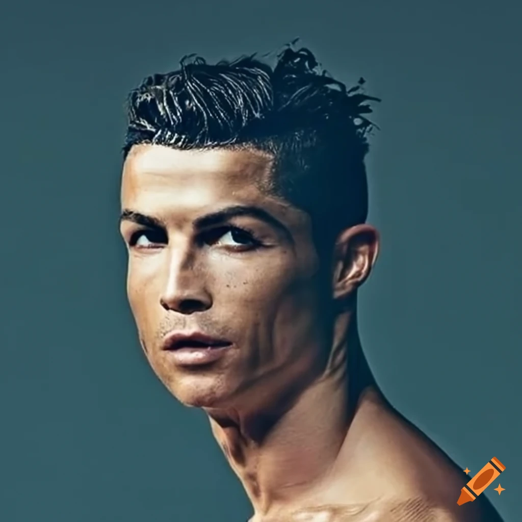 Cristiano ronaldo playing for real madrid on Craiyon