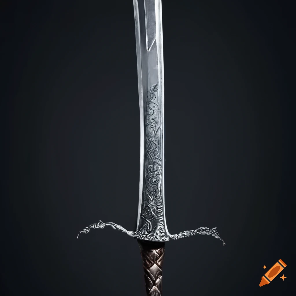 Black diamond sword blade on Craiyon