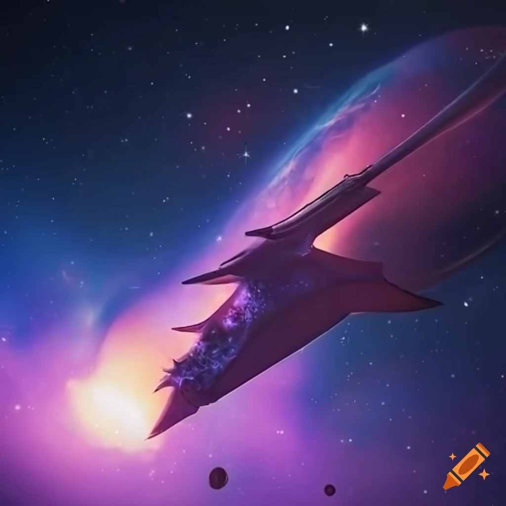 Unicorn flying through space galaxy on Craiyon