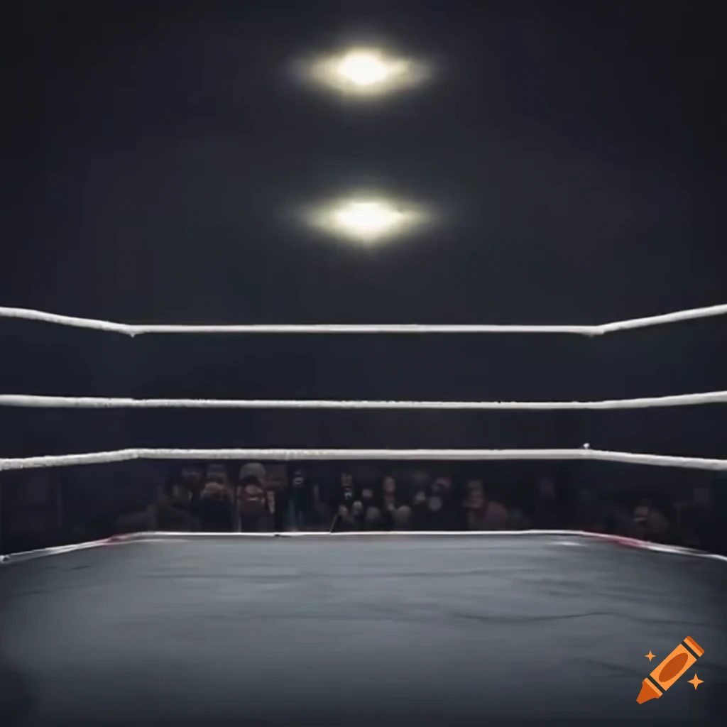 Empty wrestling ring on Craiyon