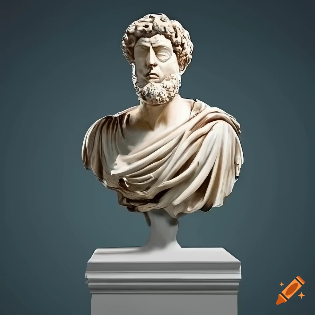 Statue of marcus aurelius in the colosseum on Craiyon