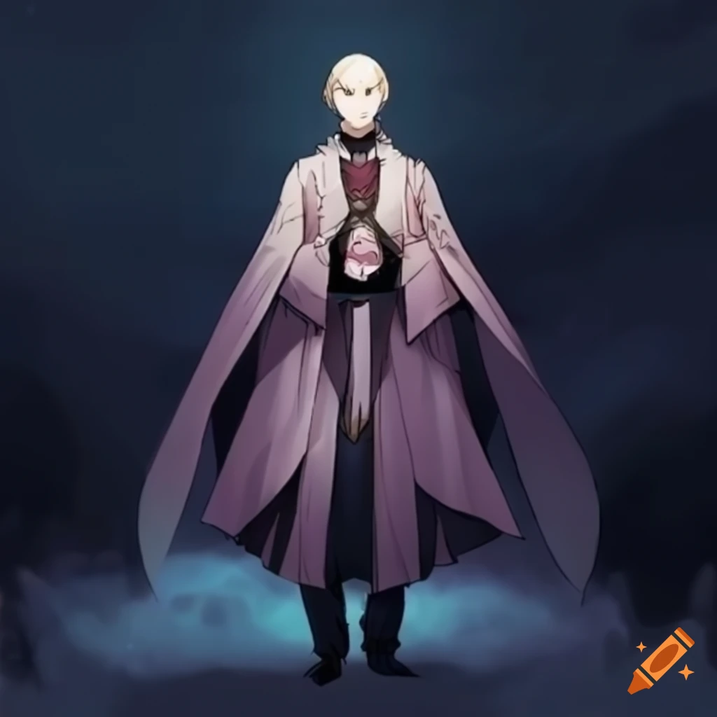 Intriguing anime-style priest with supernatural powers on Craiyon