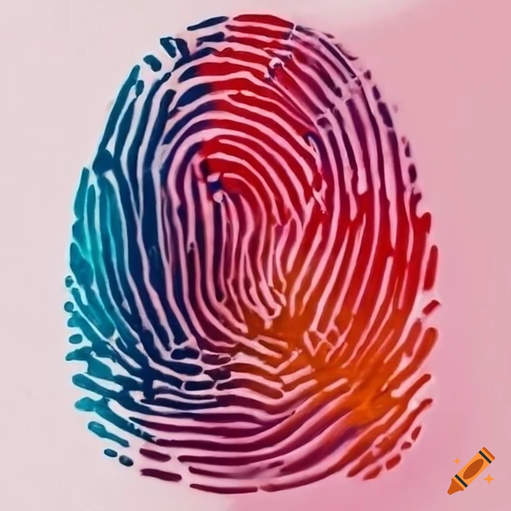 Abstract artwork created with fingerprints on Craiyon