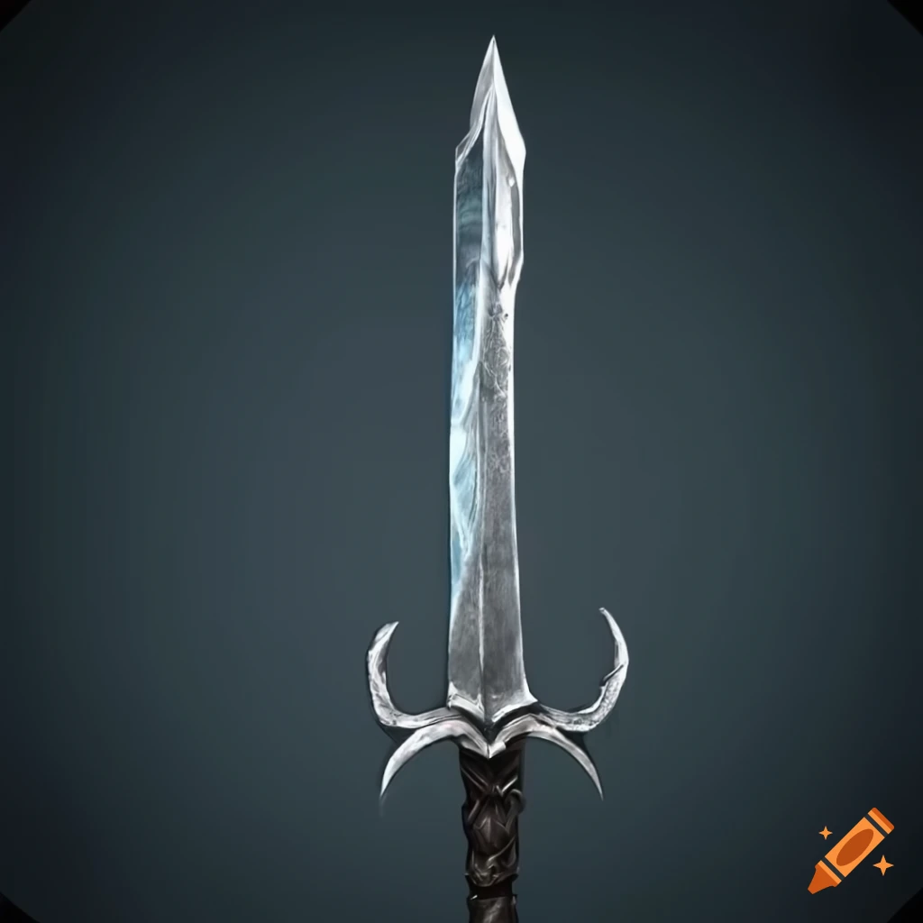 Elder scrolls: blades silver longsword on Craiyon